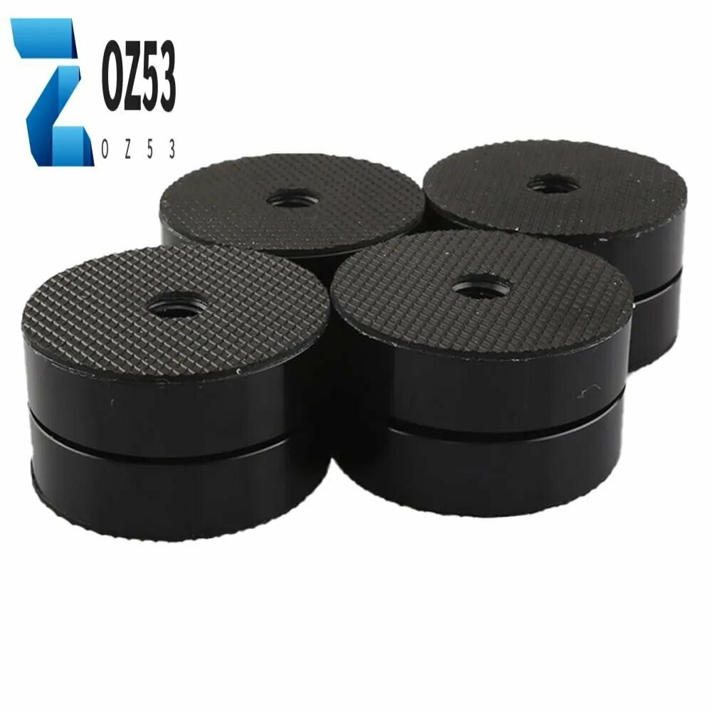 W1(I H E Y) 4 шт, изолированные ножки совместим с динамиков Hi-Fi, подушечки ног, ножки-подставки, 40X23 мм, алюминиевый виброгаситель, черный