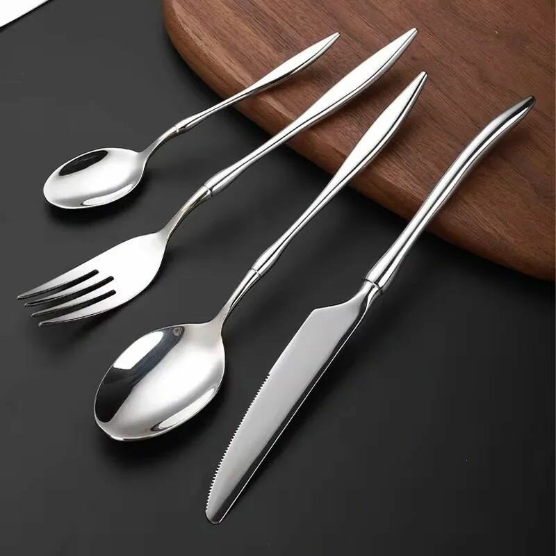 Набор столовых приборов премиальные столовые приборы 4 предм. белый