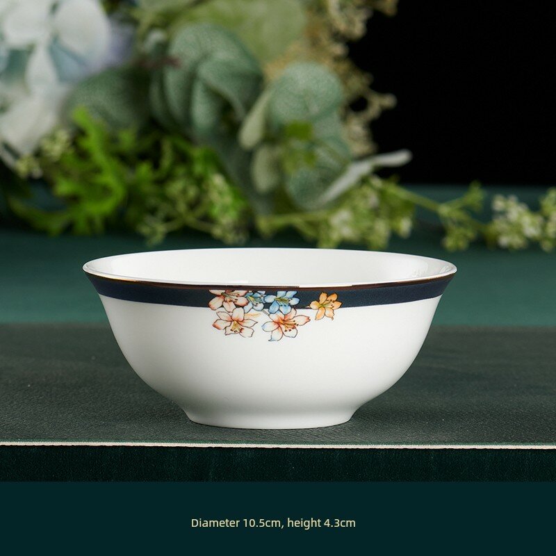 Керамическая миска, новая тарелка в китайском стиле, новая модель 2024 года, набор посуды, домашняя зеленая сказочная
