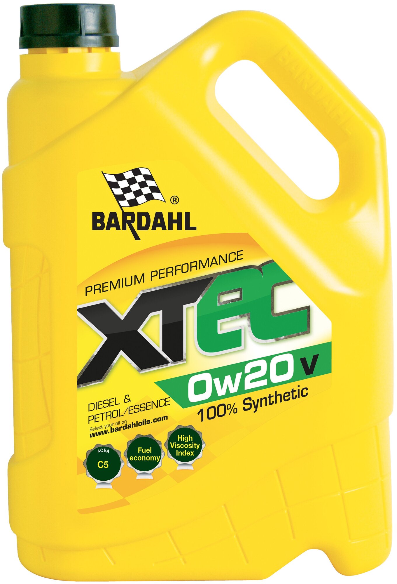 Моторное масло Bardahl XTEC 0W20 V Синтетическое 5 л
