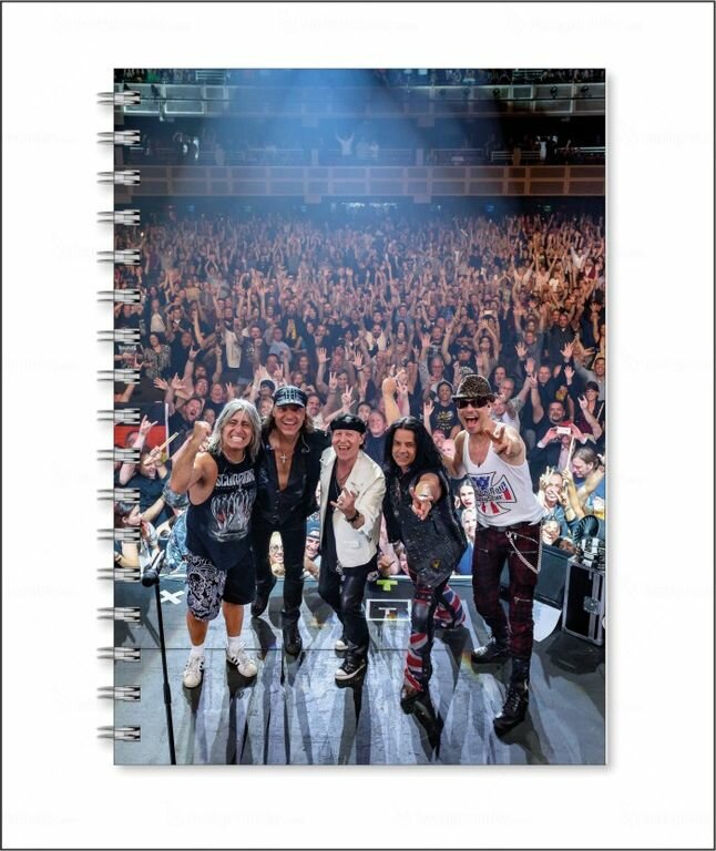 Тетрадь Scorpions, Скорпионз №10, А5 (5 на 21 см)
