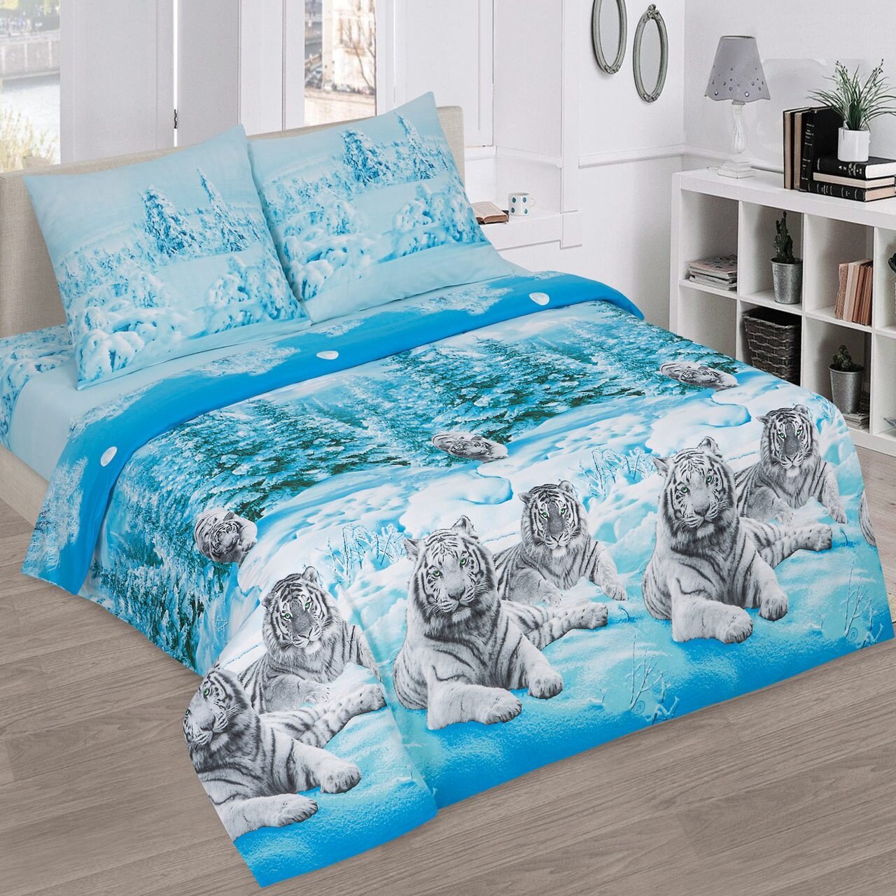 Постельное белье 2-спальное Бязь (70х70 2 шт) "Символ удачи арт. 504"