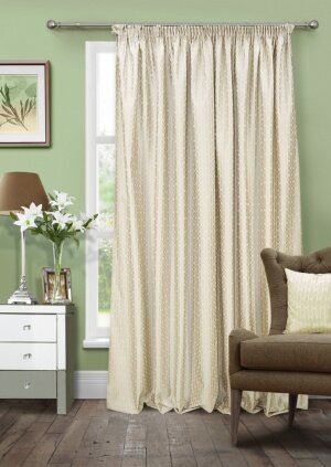 Штора на тесьме Motive 270 x 276 см, цвет кофе с молоком, Kauffort