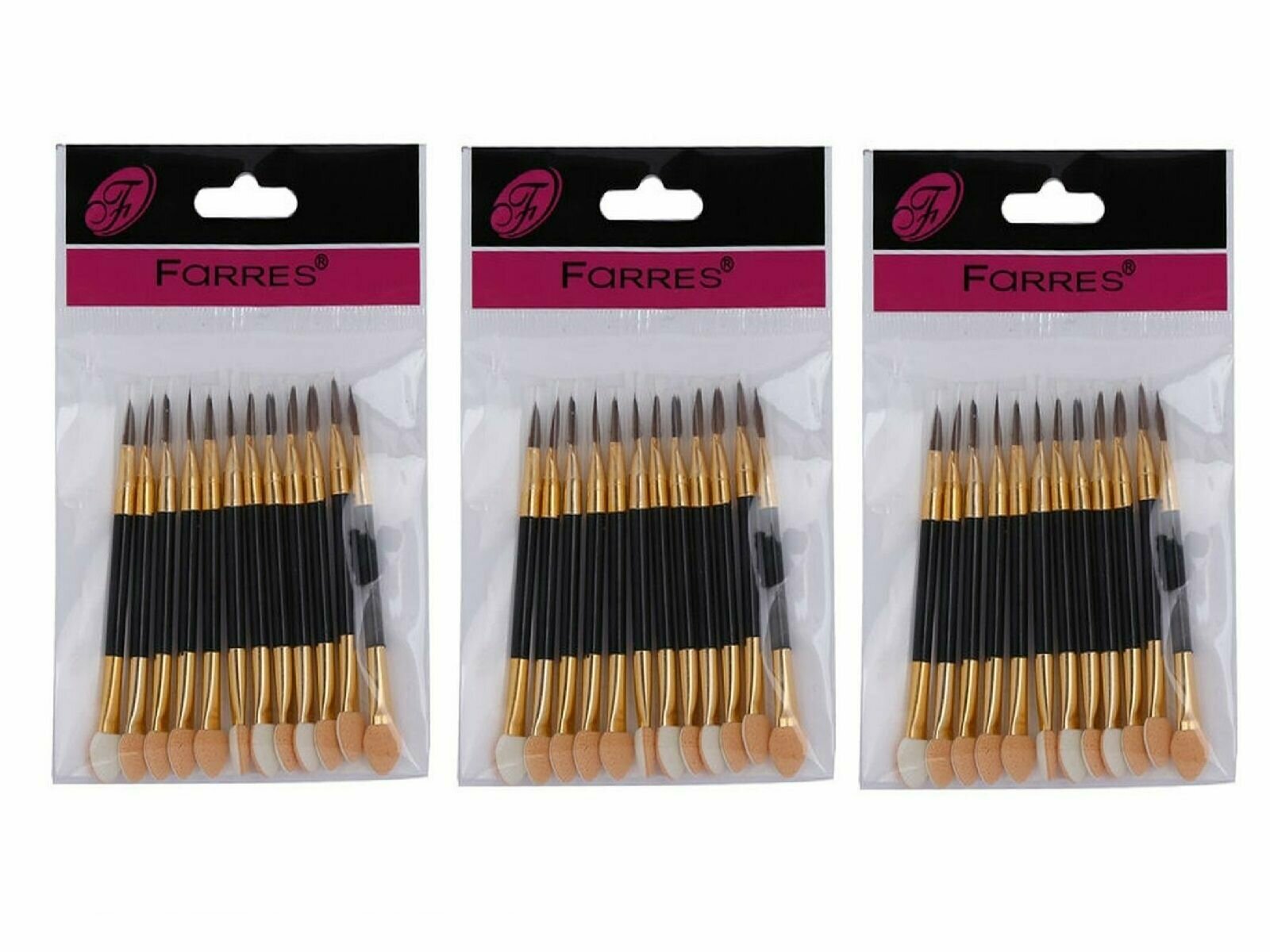 Farres cosmetics Аппликатор для теней АР-3, 10 шт/уп, 3 упаковки