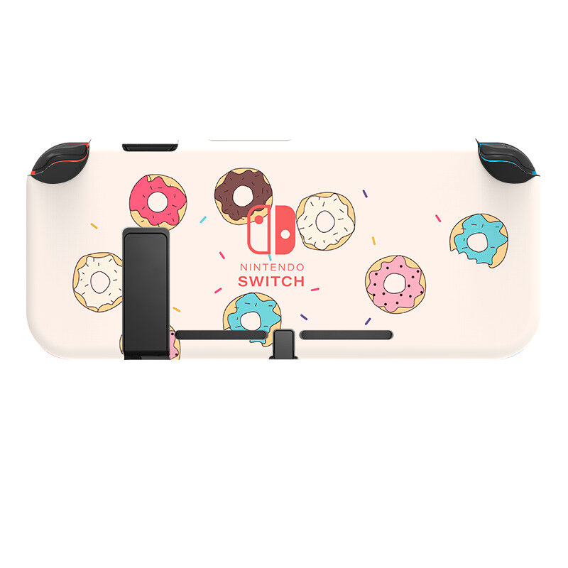 Защитный чехол с подставкой на Nintendo Switch, пончики белый