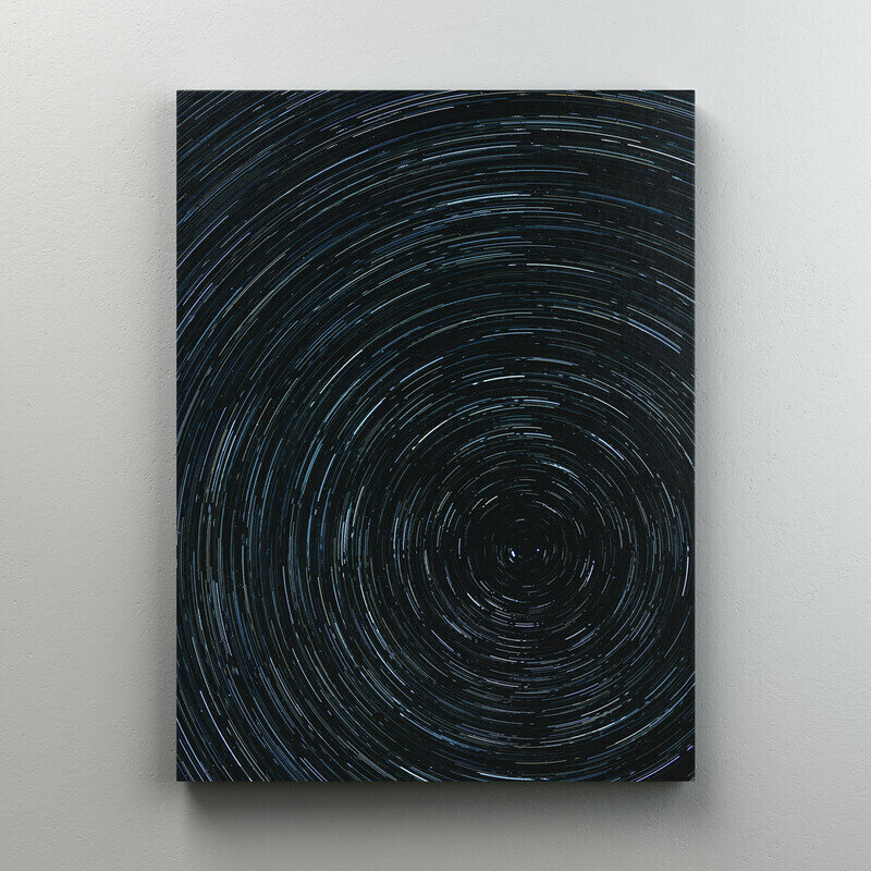 Интерьерная картина на холсте "Движение звезд во вселенной" размер 22x30 см