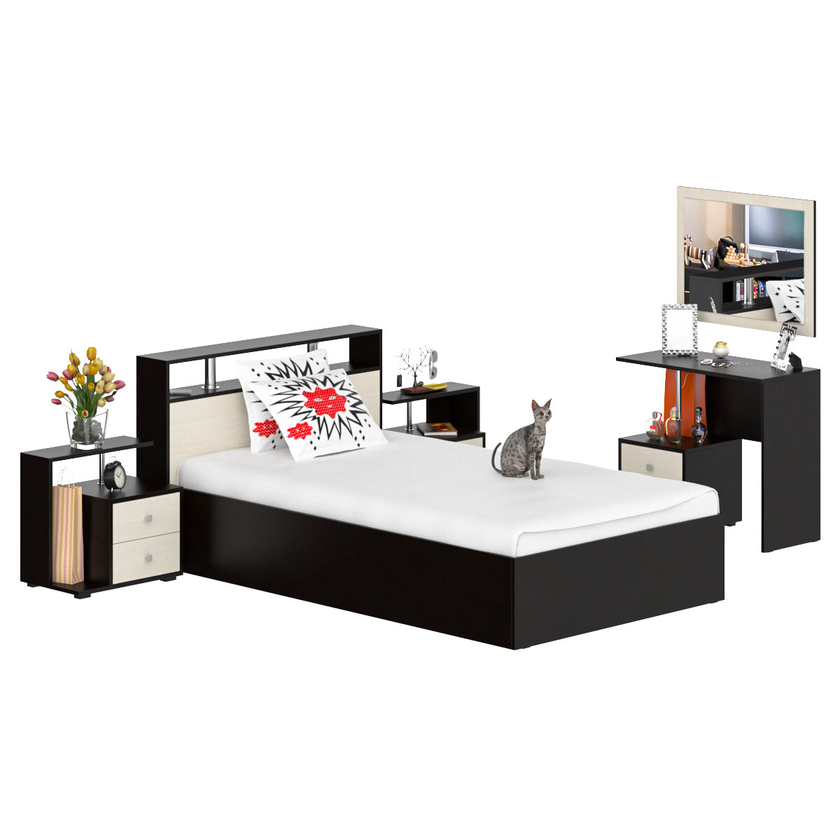 Спальный гарнитур, набор мебели для спальни - СВ0148 Спасибо-Мебель