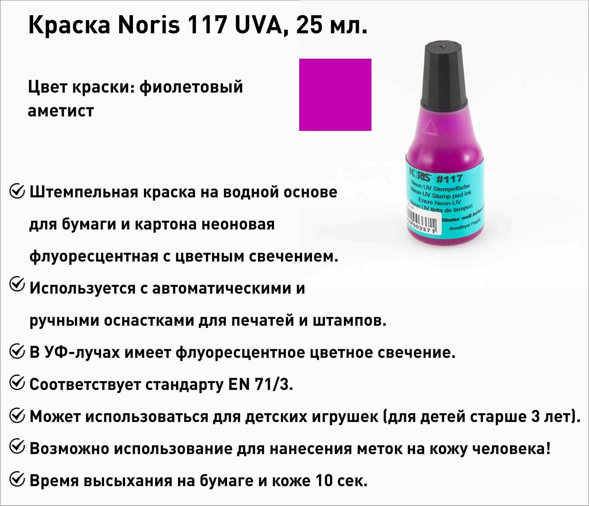 Фиолетовый аметист. Штемпельная краска Noris 117