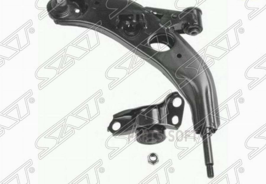 Рычаг подвески Mazda 626 97-02 / Capella 97-02 (Снизу/ Спереди/ Слева) Sat арт. STGD7A34350