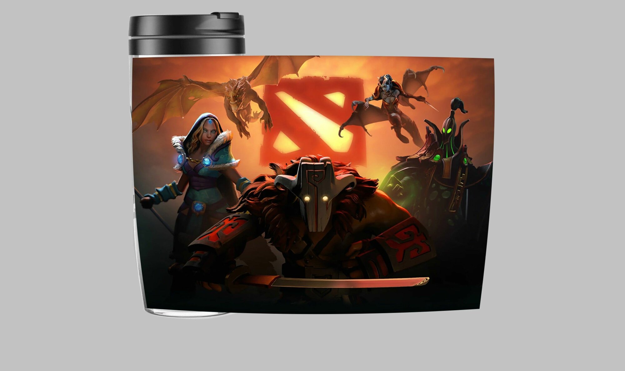 Термостакан с принтом "Дота 2"