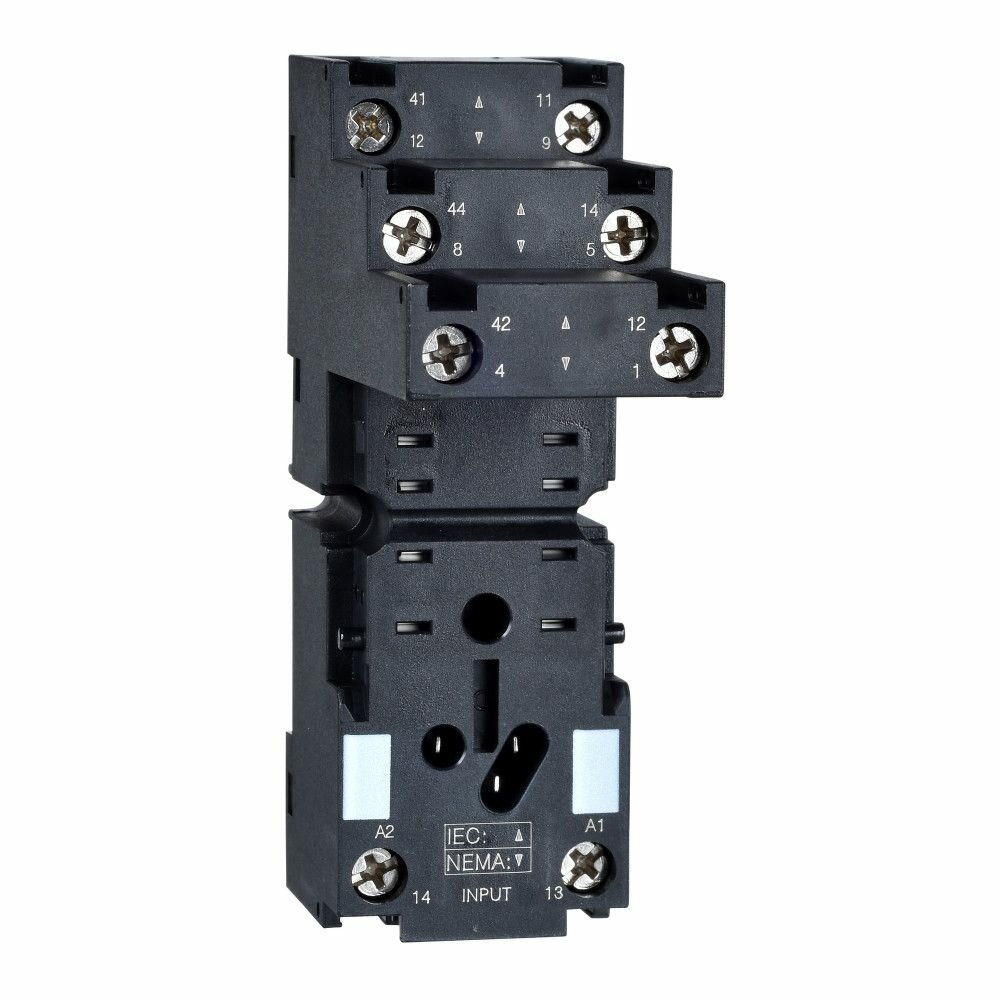 Колодка для реле Schneider Electric RXZE2S108M два перекидных контакта 2СО, 27мм