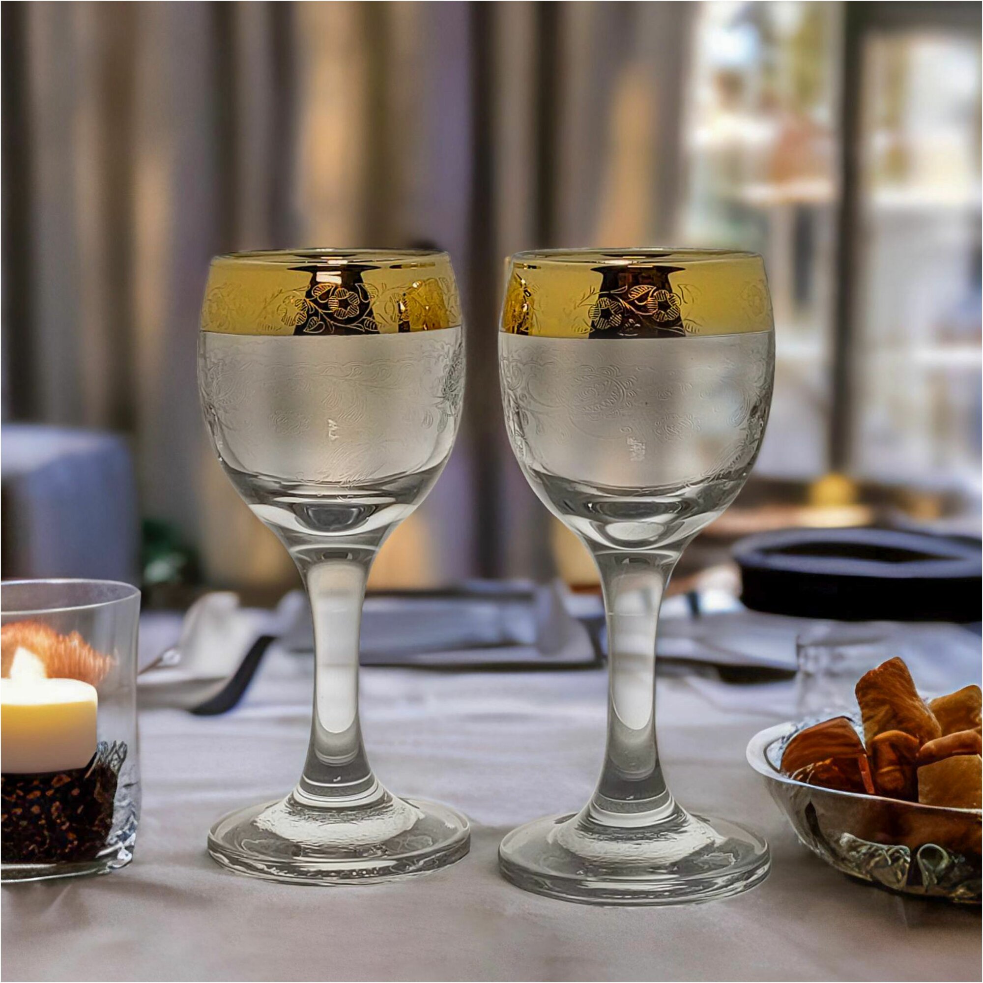 Подарочный набор рюмок с алмазной гравировкой PROMSIZ нежность, 60 мл, 6 шт.