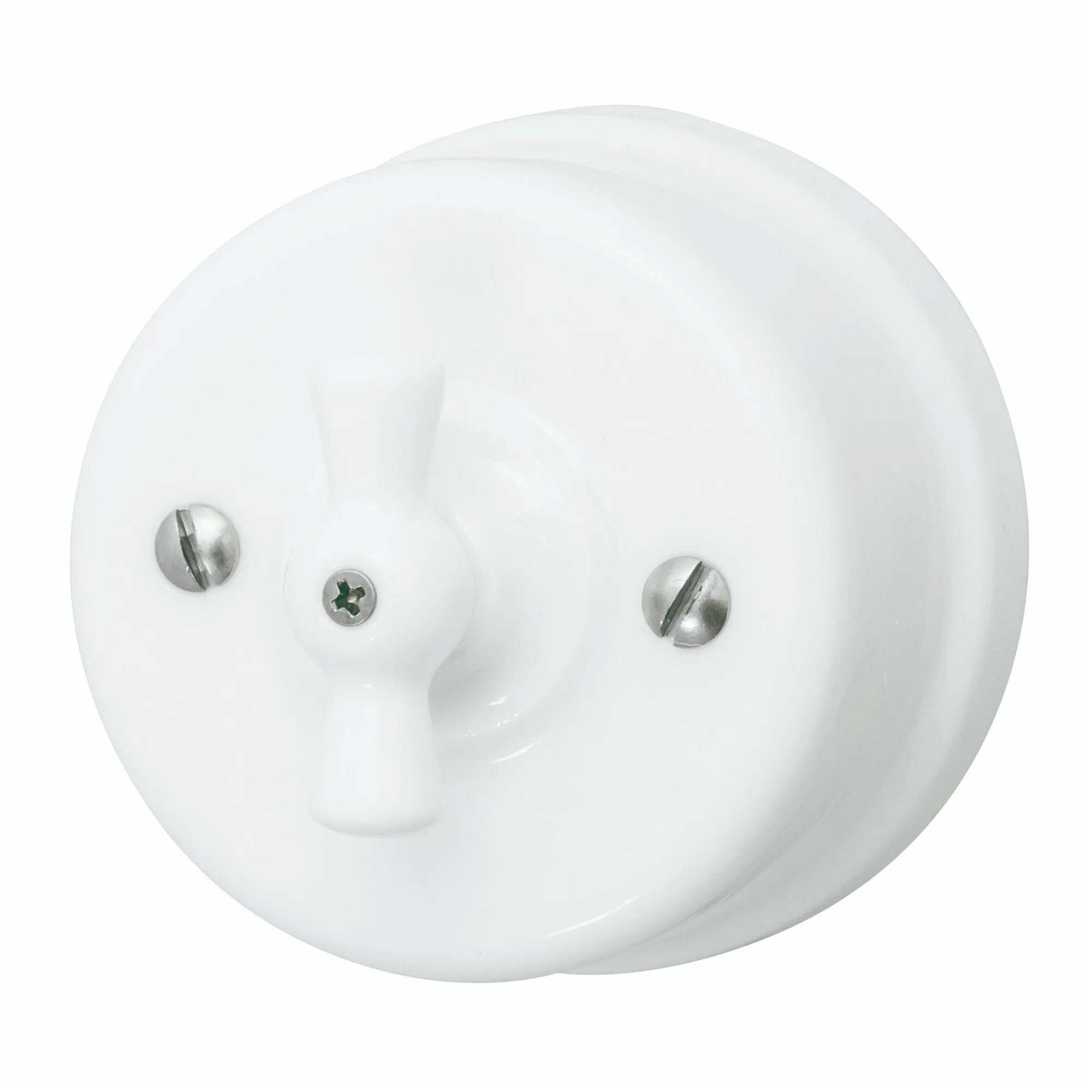 Выключатель 2-клавишный Bironi Лизетта, керамика белый B1-202-01