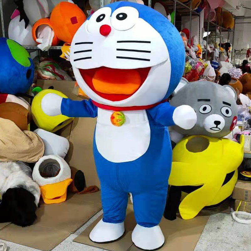 Костюм надувной "Дораэмон", для ходьбы, размер 175-185, цвет очень большой робот-кот