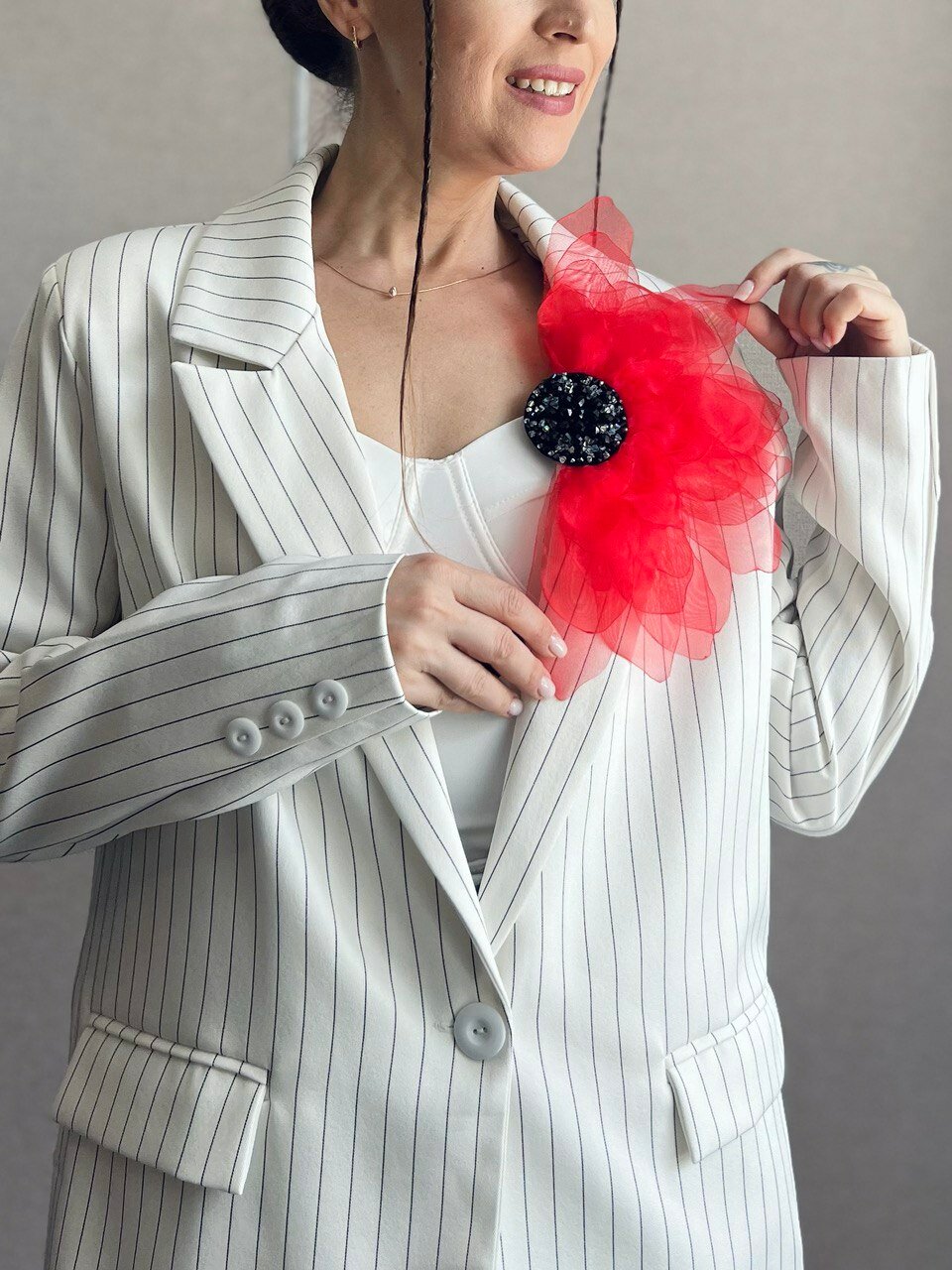 Брошь, хрусталь, стекло