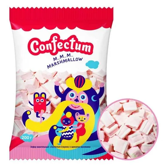 Маршмеллоу Confectum Crayons Мелки, 200 гр