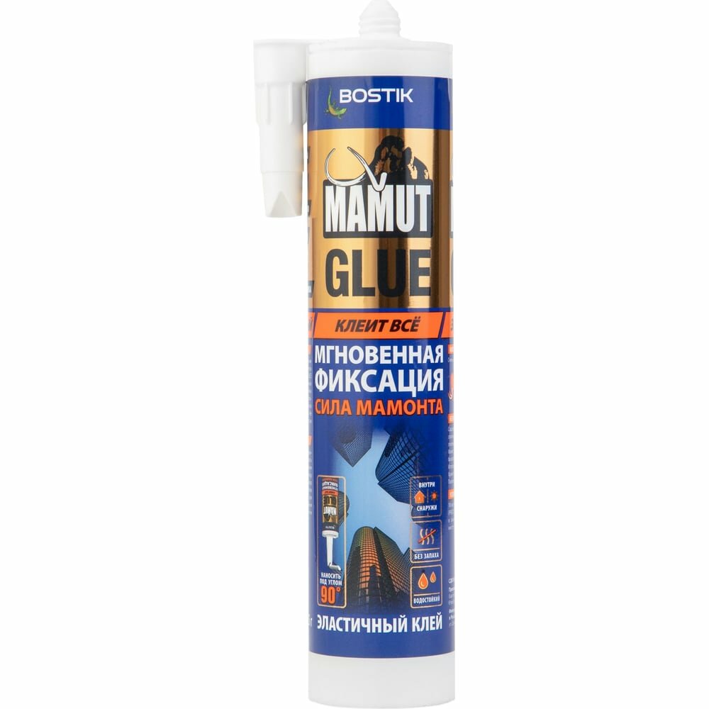 Гибридный монтажный клей Bostik MAMUT GLUE белый