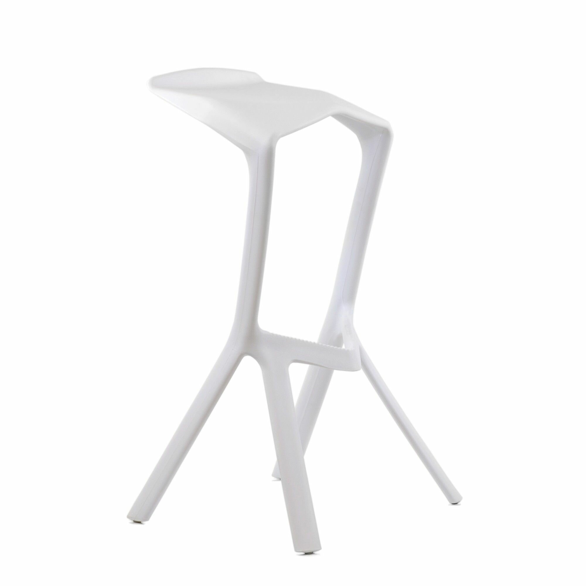 Стул Miura STOOL MARKET белый, пластик, твердое сиденье, без подлокотников