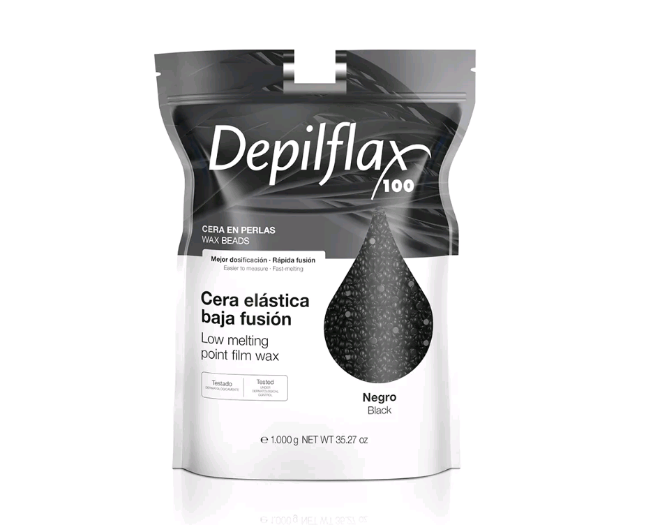 DepilFlax 1 кг. воск пленочный многокомпонентный черный (Испания)