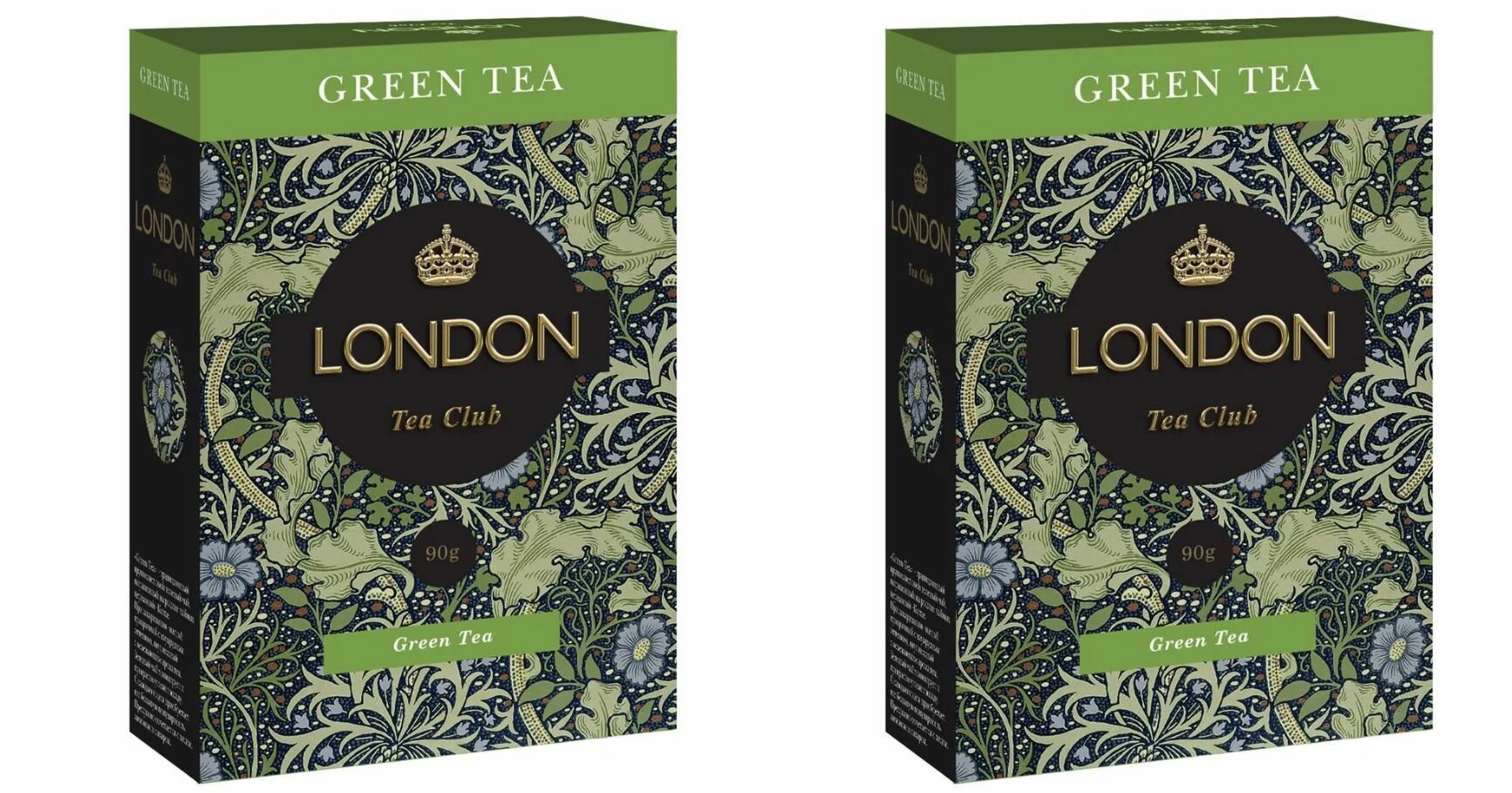 London Tea Club Чай Зеленый Green Tea, 90 г, 2 уп