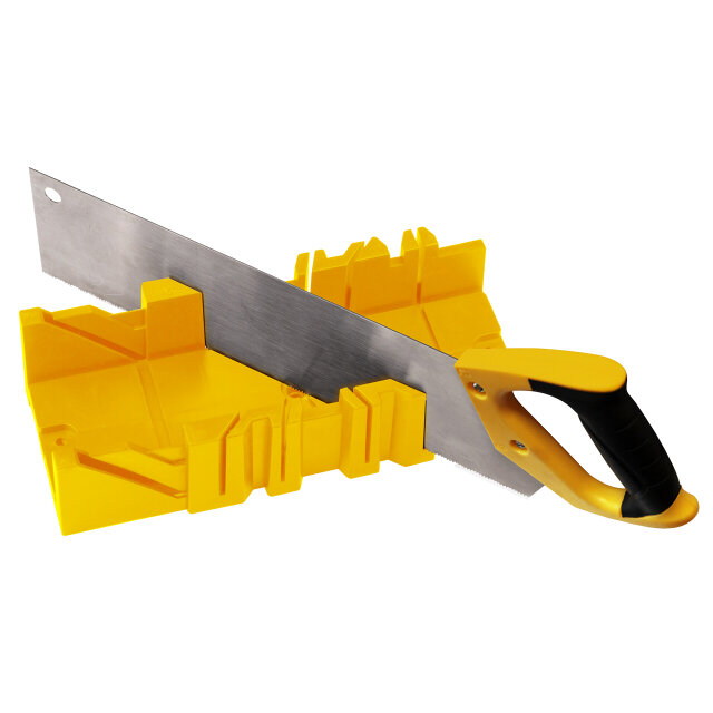 Дельта Миди стусло 300х90мм + ножовка 350мм набор для резки по древесине и заготовки