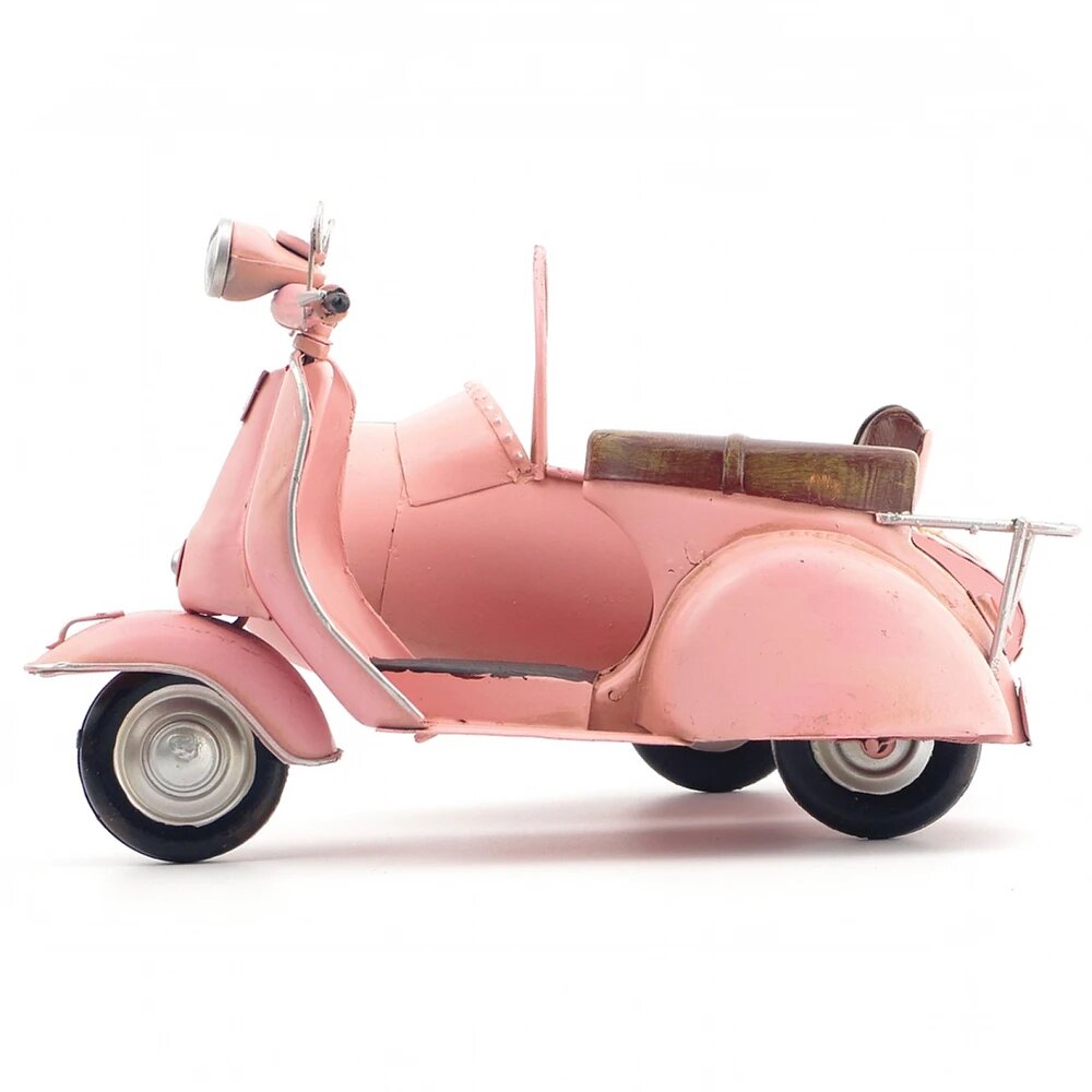 Старинная модель мотоцикла Vespa из кованого железа Розовый