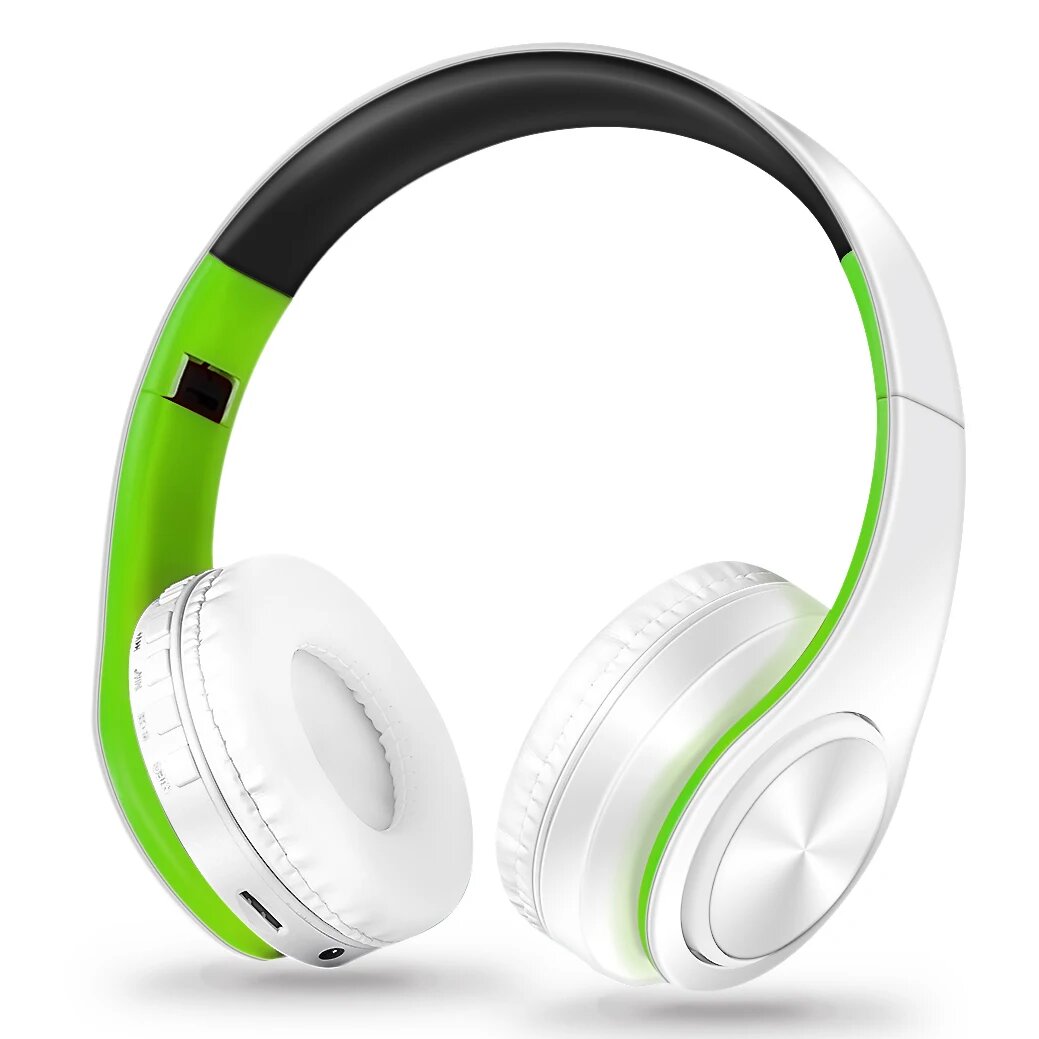 Беспроводные наушники Bluetooth Macaron White Green