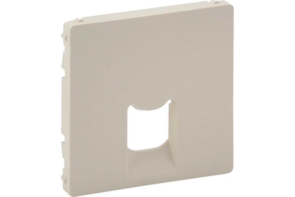 Лицевая панель Legrand Valena Life розетки телефонной RJ-11/Ethernet RJ-45 слоновая кость 755411