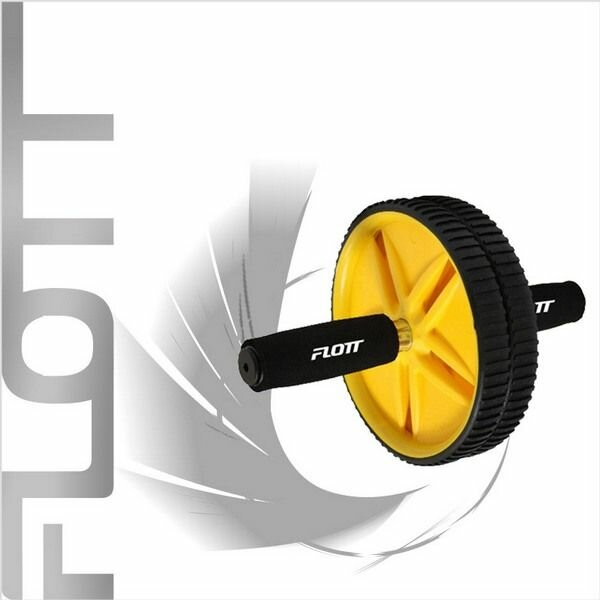 Ролик для пресса FLOTT FEW-1252, раздельное расположение колес, неопреновые ручки