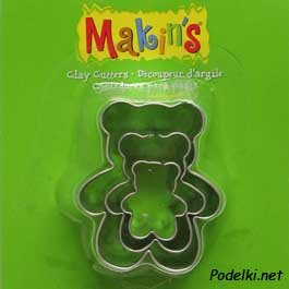 Формочки Makins Clay Cutters 36011 Мишка Тедди, цена за 1 шт.