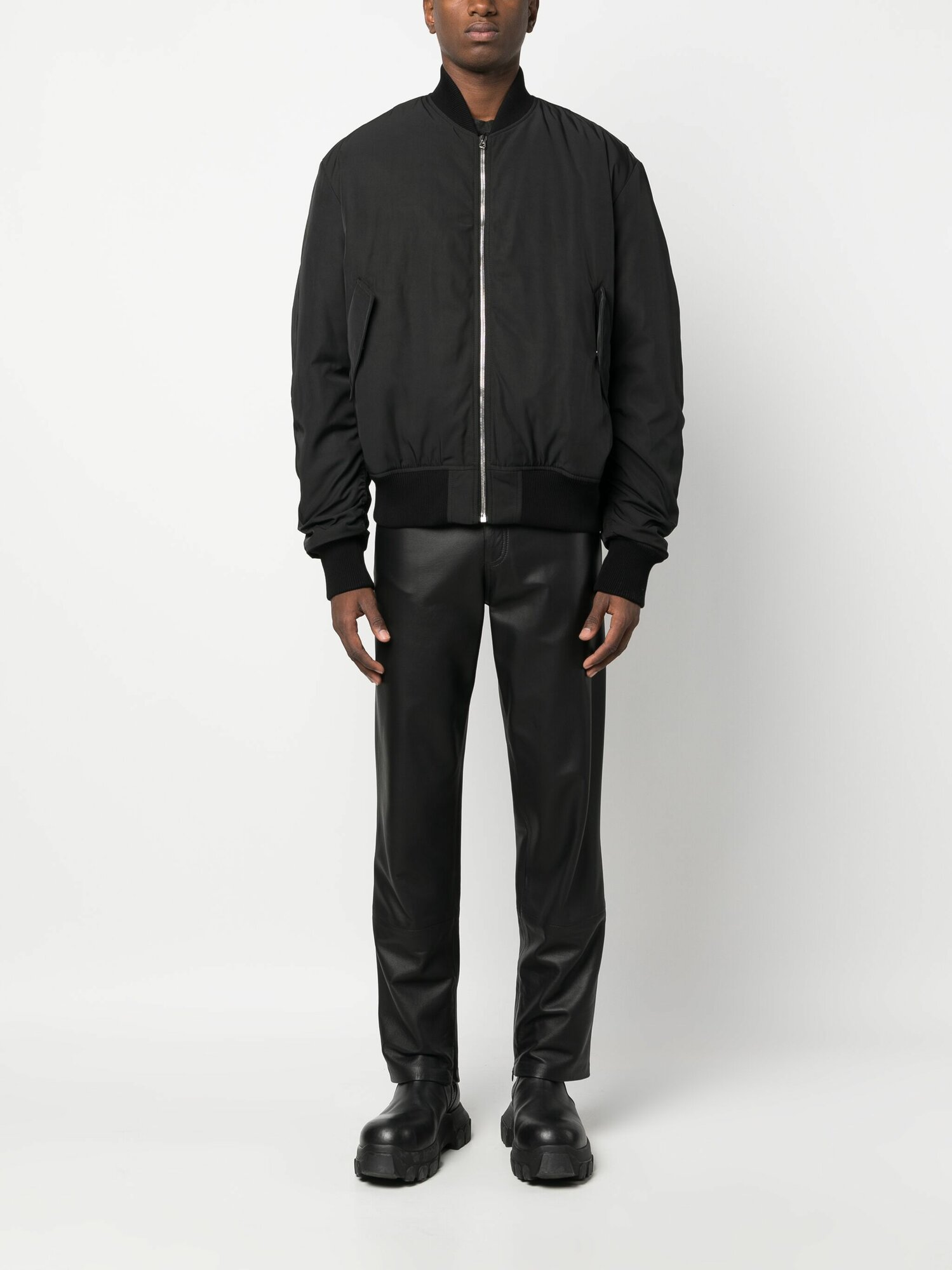 Куртка 1989 STUDIO Cotton bomber jacket, размер 48, черный — фото 1