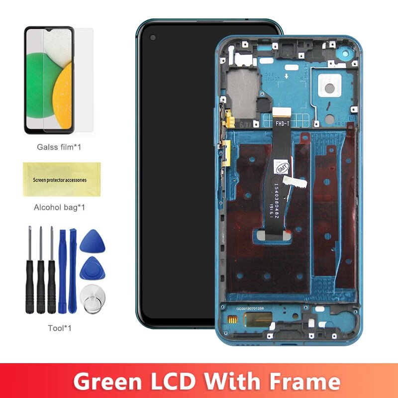 Экран дисплея для Honor 20, для Huawei Honor 20 Pro YAL-AL10 YAL-L41, замена 20Pro GreenFrame