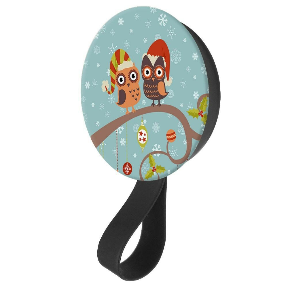 Кольцо-держатель с зеркалом Krutoff для телефона Совушки