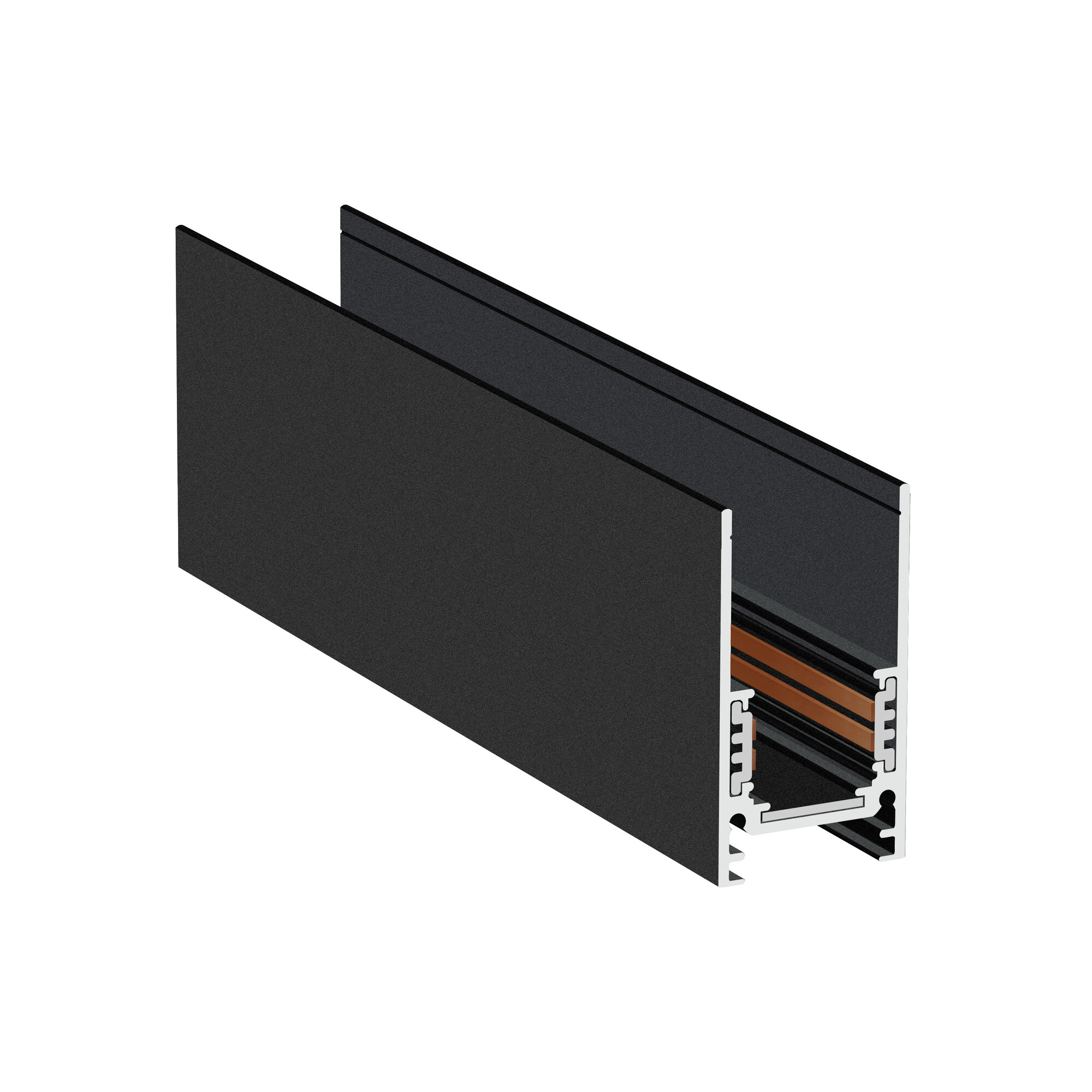 Шинопровод ShopLEDs Накладной магнитный шинопровод Atlas 1м, черный