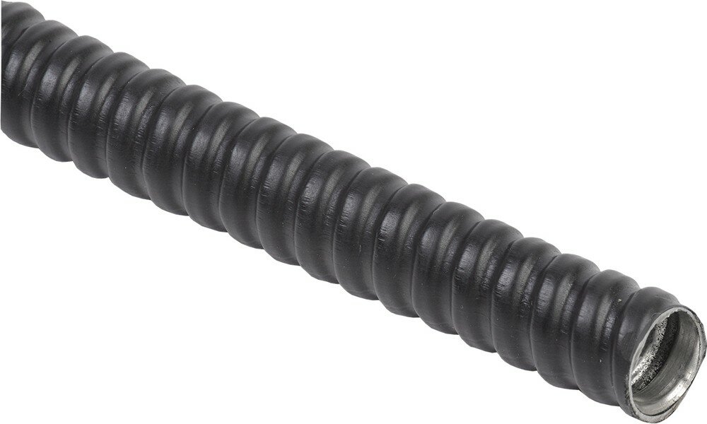 Металлорукав IEK Р3-ЦПнг-20 с протяжкой черный 50 м