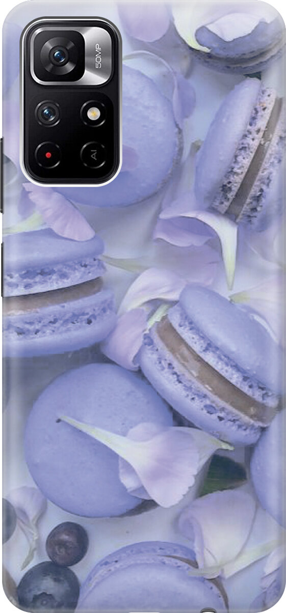 Силиконовый чехол Лавандовые макаруны на Xiaomi Poco M4 Pro 5G / Сяоми Поко М4 Про