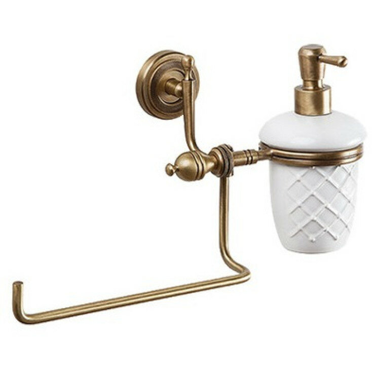 Полотенцедержатель Caprigo Royal 6718 c/br с дозатором