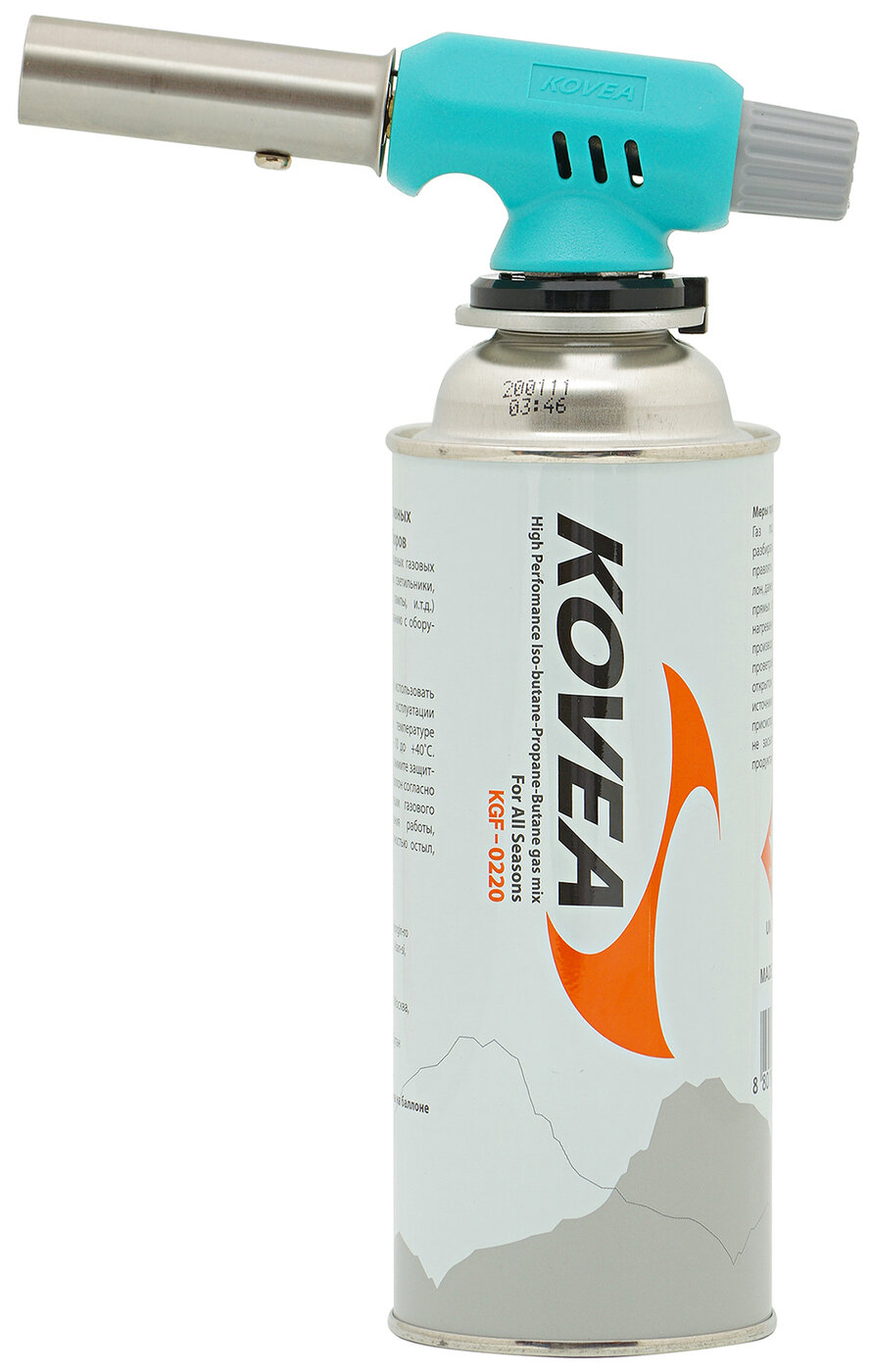 Резак газовый Kovea "Auto KGT-1808", пьезоподжиг, регулятор пламени