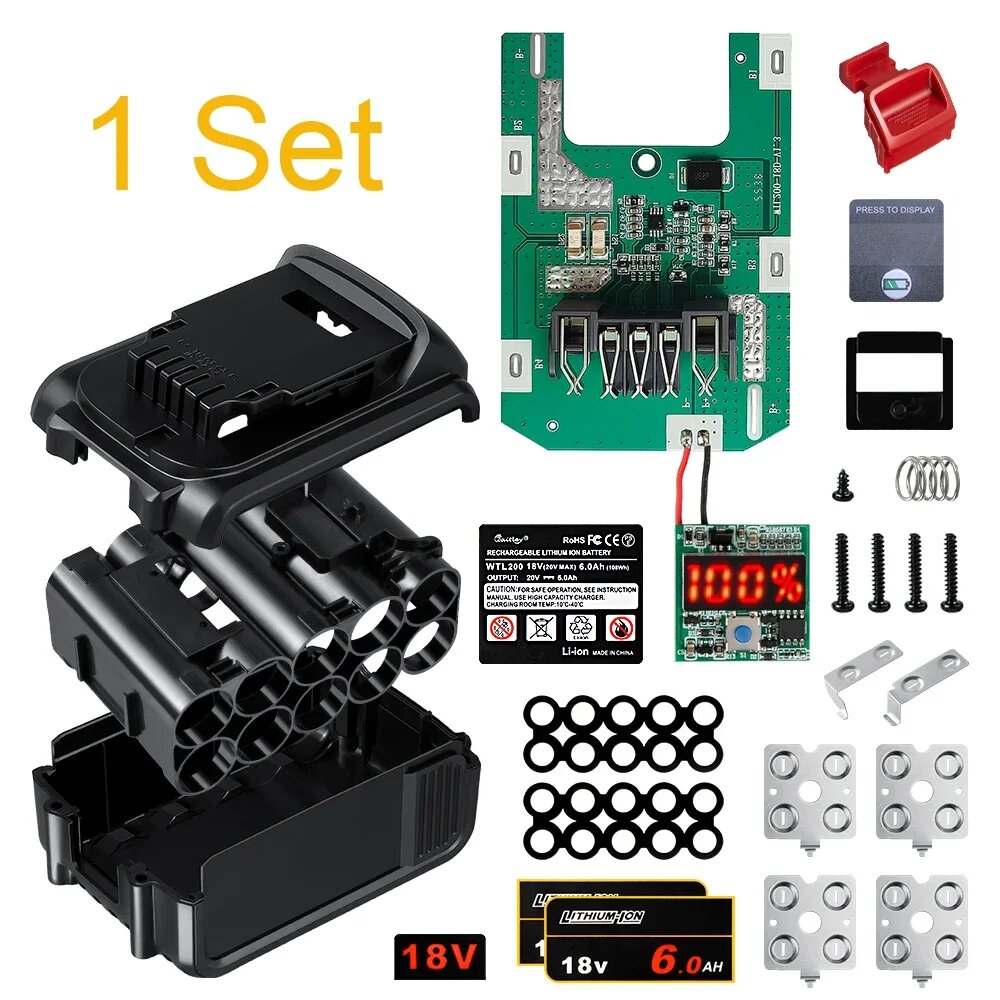 Аксессуары для аккумулятора Dewalt 6/5 Ач Waitley 1 Set