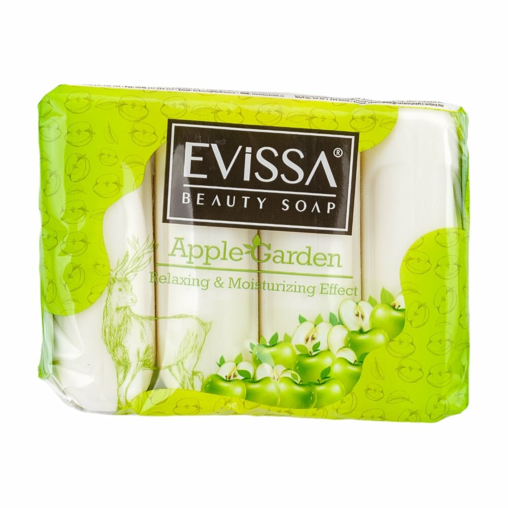 Туалетное мыло EVISSА ecopack 4x70 гр, яблоко М5084