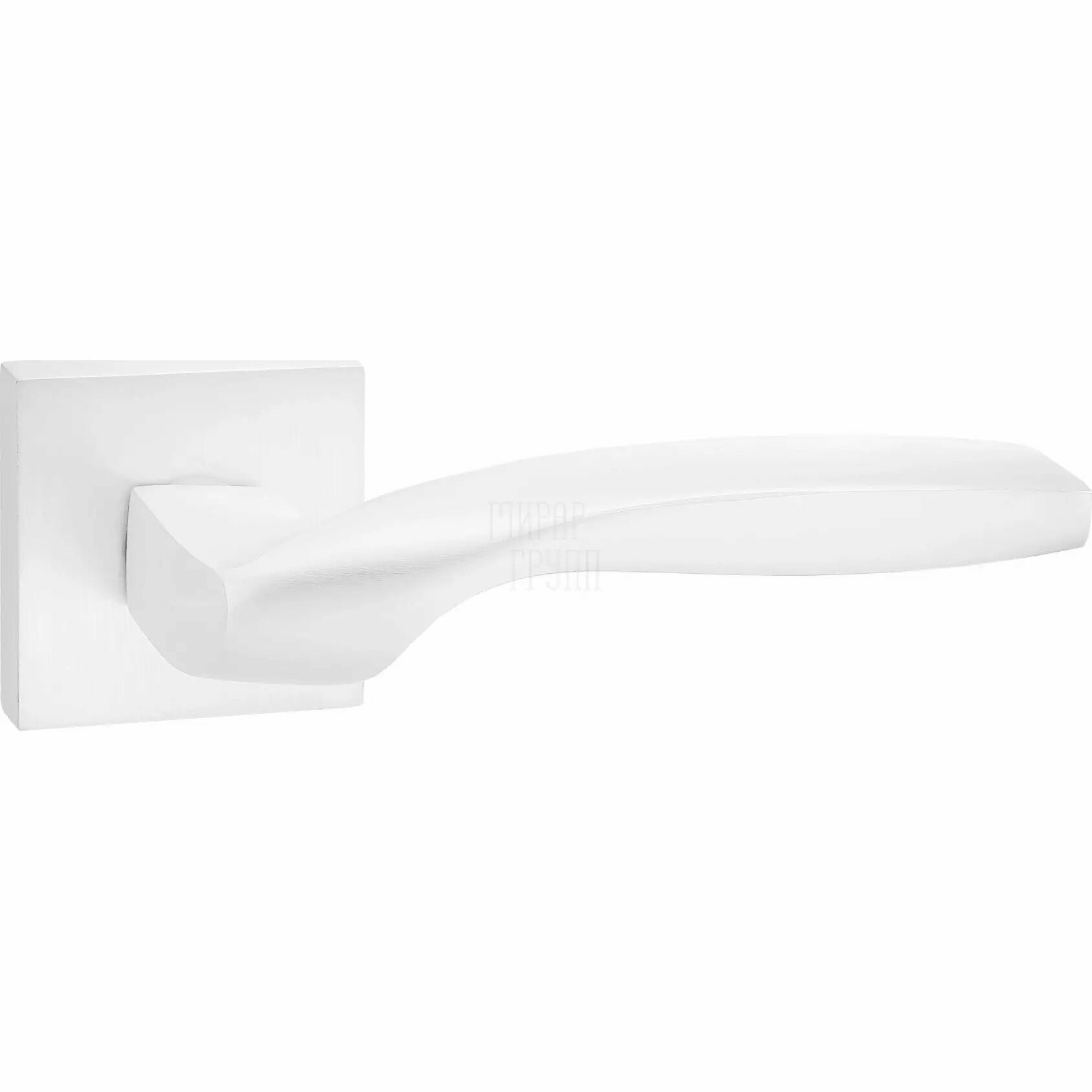 Дверные ручки Puerto (Пуэрто) INAL 538-03 на квадратной розетке матовый белый