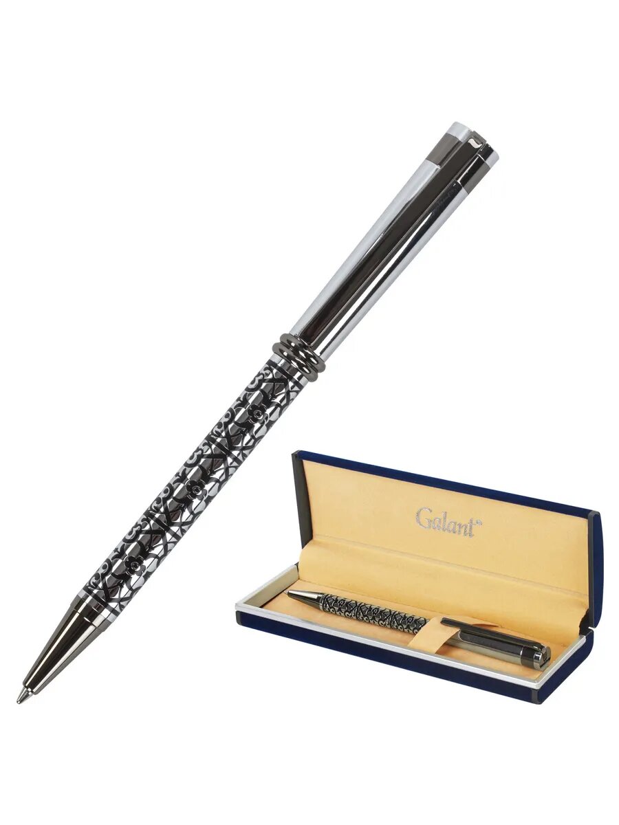 Ручка подарочная шариковая GALANT "Locarno", корпус серебри