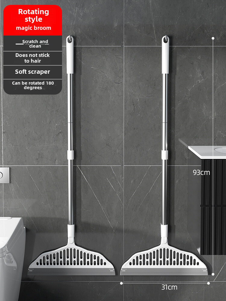 Веник для мытья ванной Magic Bathroom Sweeting Wiper, силиконовый, с антипригарным покрытием