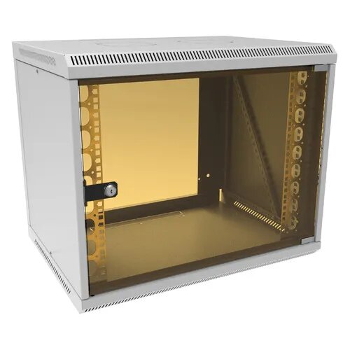 Шкаф коммутационный SUPRLAN ТВЛ-9U-600-450-СР 05-1093 настенный, стеклянная передняя дверь, 12U, 600x500x450 мм