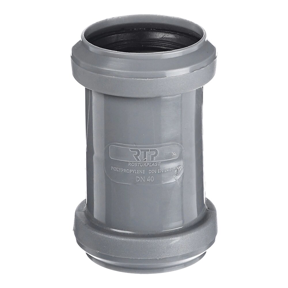 Муфта канализационная РТП d40 мм соединительная