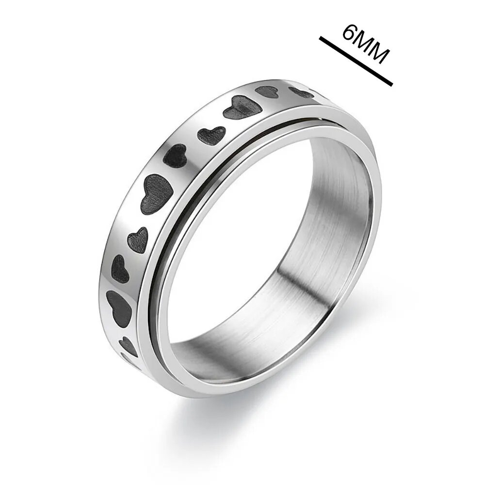 Кольцо тревоги Figet Spinner Rings R00952 Серебряный, R00982, 10