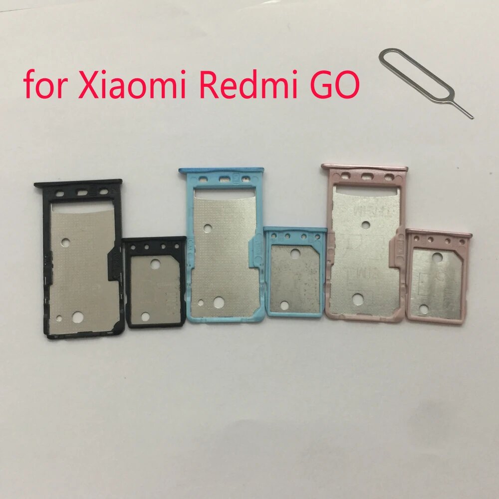 Лоток для SIM-карты телефона, адаптер для XIAOMI Redmi GO, оригинальный корпус, новый держатель карты Micro SD для Xiaomi GO blue