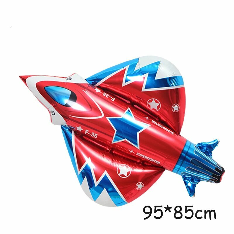 Гелиевый шар-самолет F-35, синий, 95*85 см