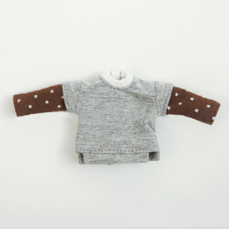 Серый полосатый топ для куклы Ob11, Color: A (5)