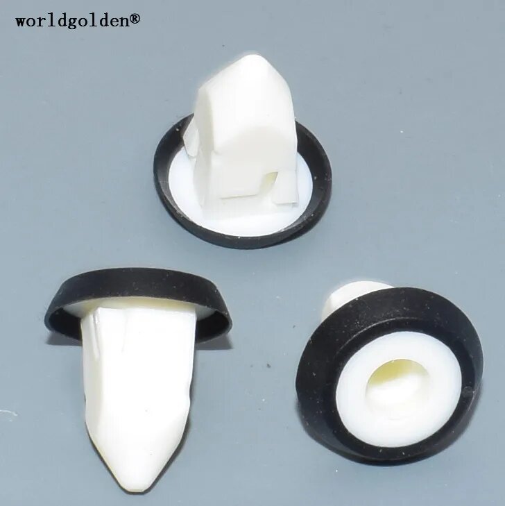 Worldgolden 10 шт. пластиковый зажим, обшивка двери, бампер, крышка багажа, гайка, стержень для VW: N 10516801 для BMW # 51127020321